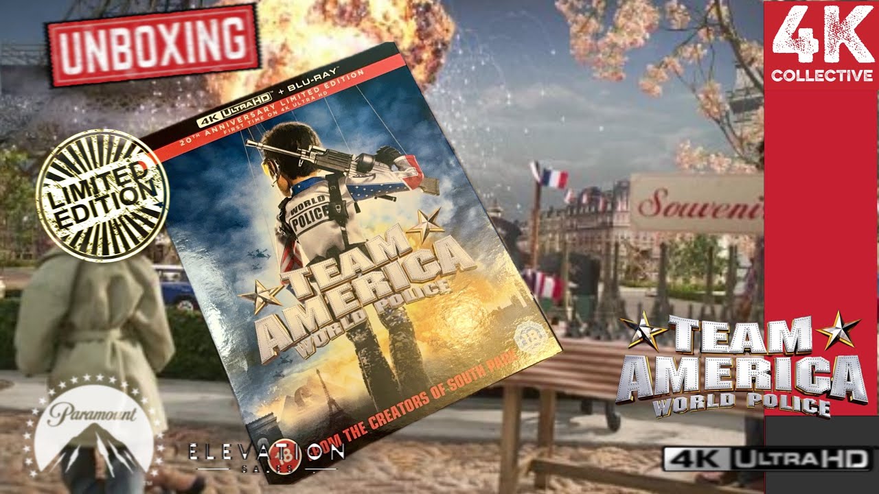 Team America 20th Anniversary 4k UltraHD Blu-ray Limited edition ...