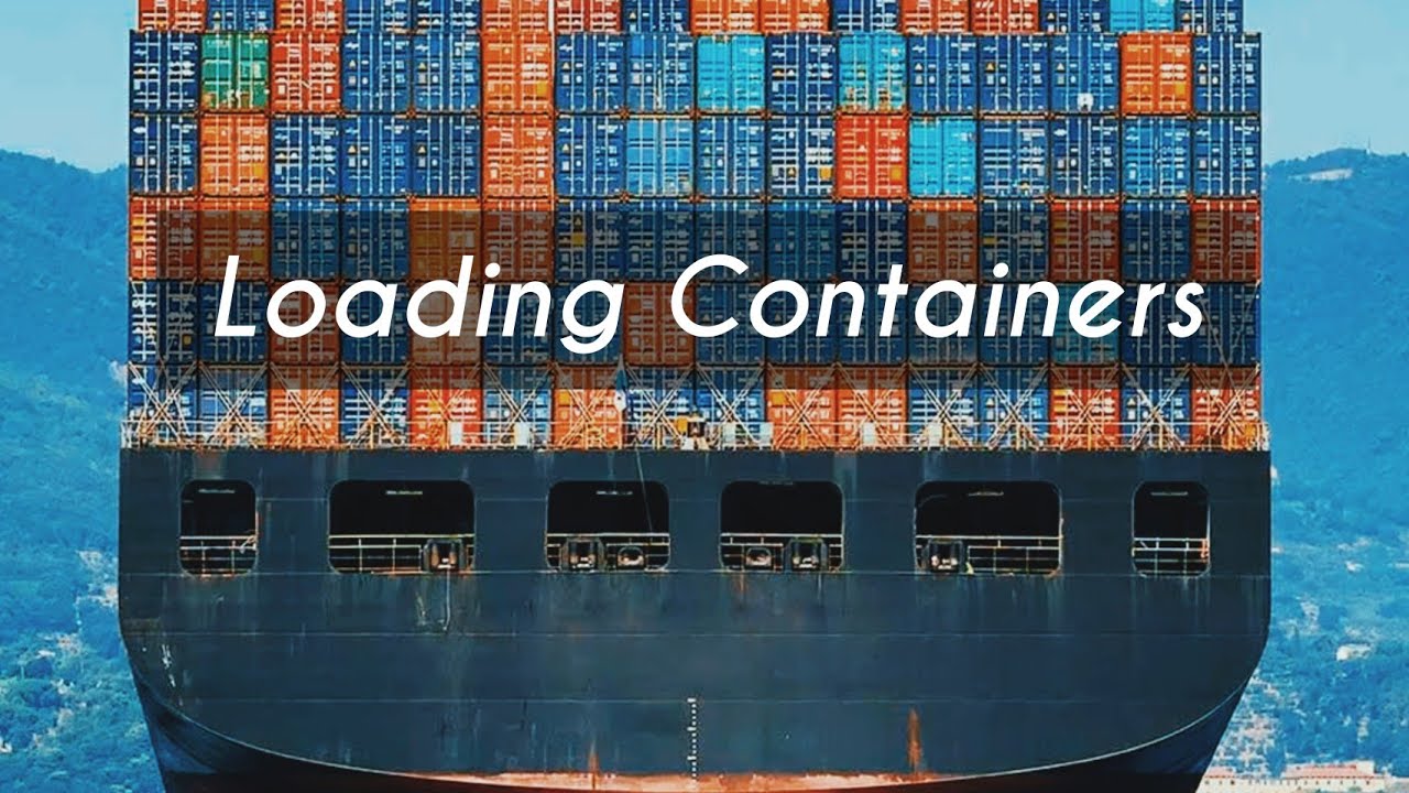 Loading Ship Cargo Containers The Supply Chain And The Shipping