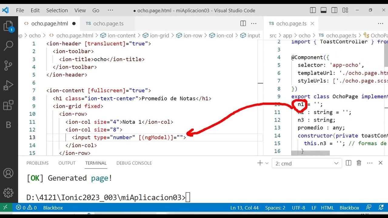 Ionic y Angular: Ejercicio Calculo de Promedio de notas con Ionic, Angular y TypeScript - YouTube