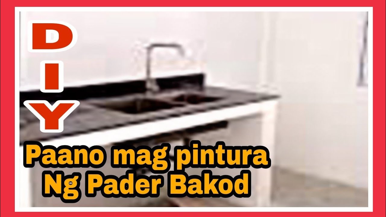 Paano Magpintora Ng Pader Na Bakod | Step By Step - YouTube
