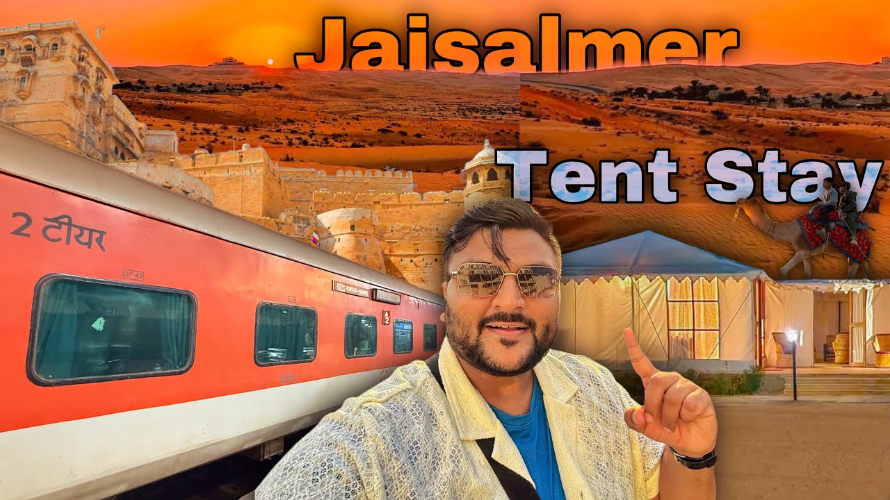 Train to Jaisalmer through Thar Desert 🐪 || Extreme Fog Journey ...