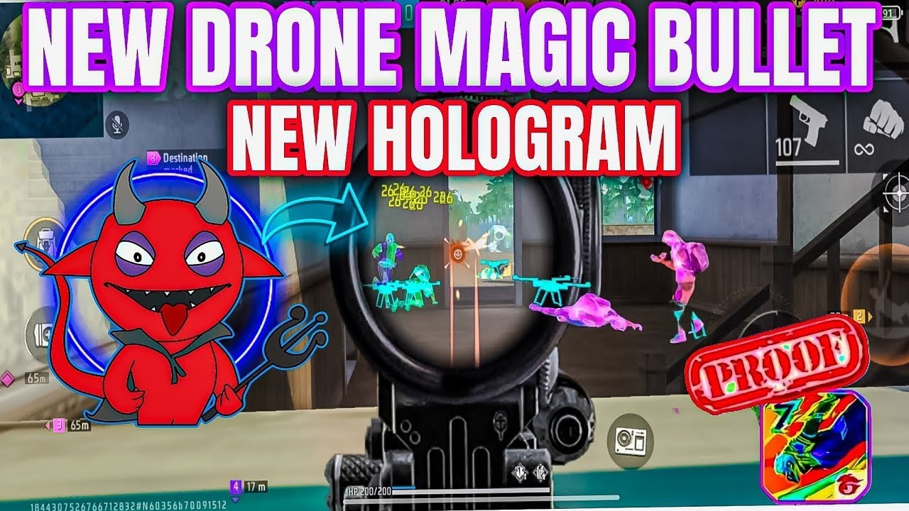 OB46 NEW DRONE MAGIC BULLET + HOLOGRAM FULL SAFE | RANK WORKING ANTIBLACKLIST METADATA CONFIG ...