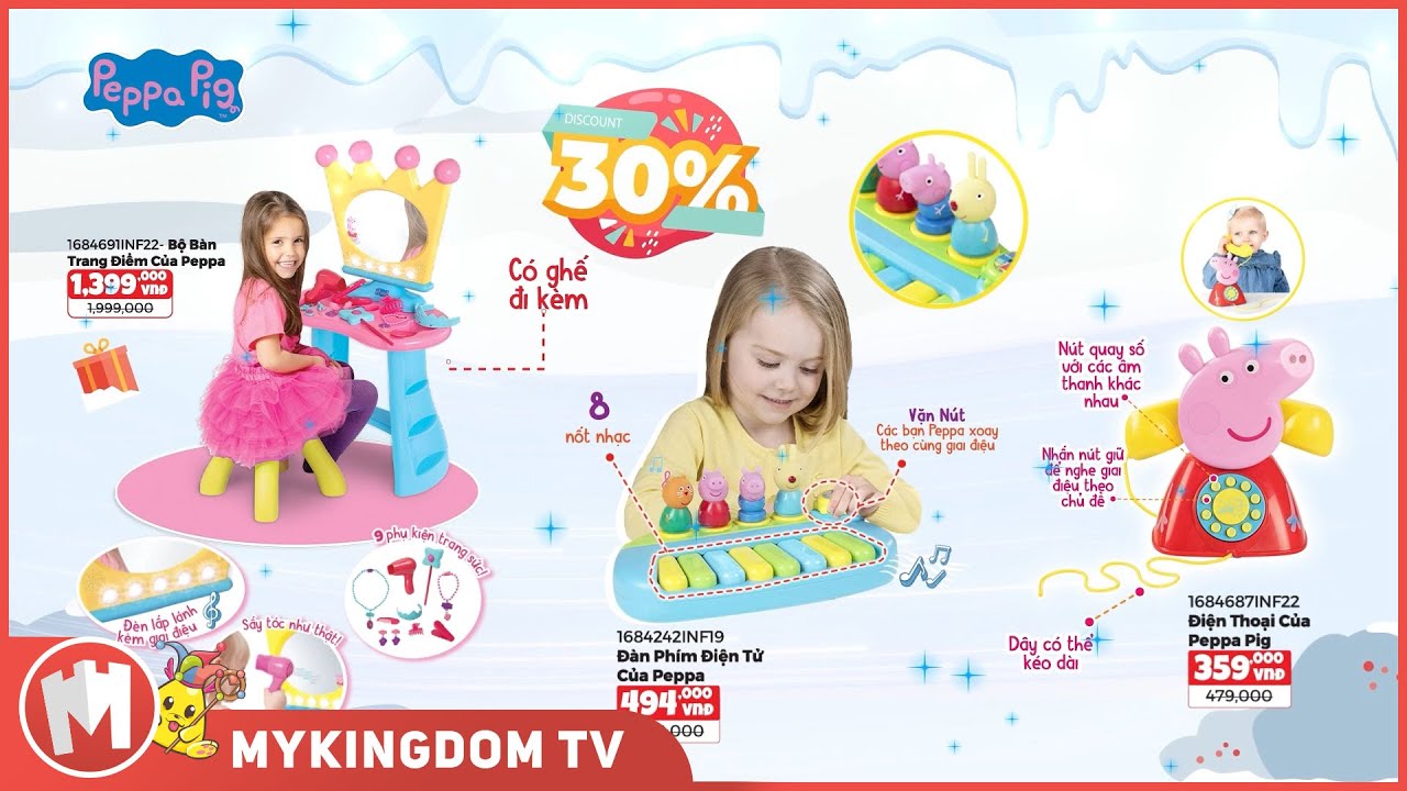 ĐỒ CHƠI PEPPA PIG GIẢM GIÁ MÙA GIÁNG SINH 2022 - YouTube