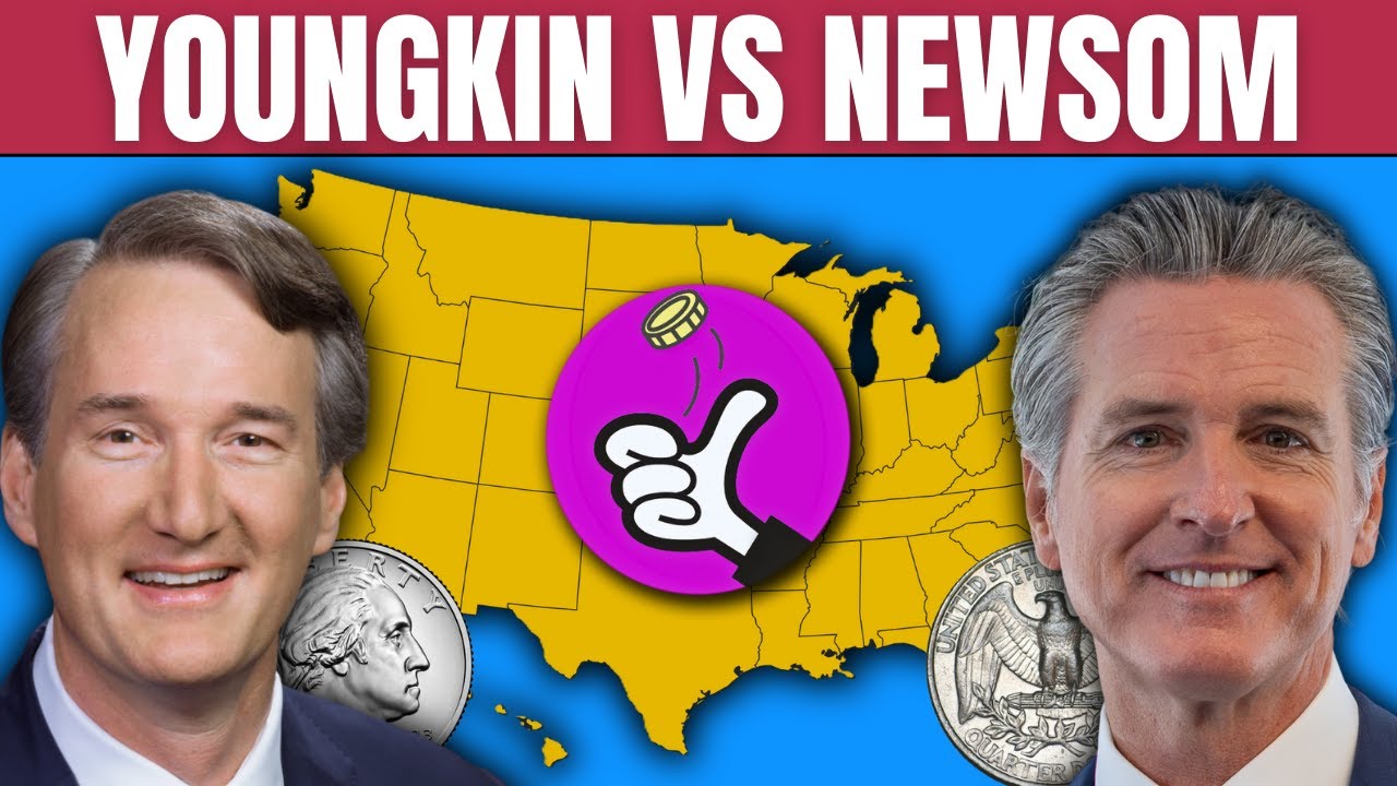 2028 Coin Flip Battle | Glenn Youngkin vs. Gavin Newsom - YouTube