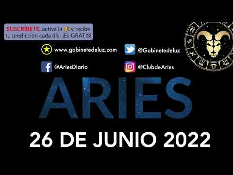 Horóscopo Diario - Aries - 26 de Junio de 2022.