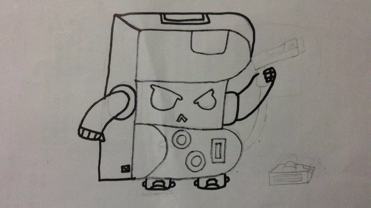 HOW TO DRAW 8-BIT IN BRAWL STAR - YouTube