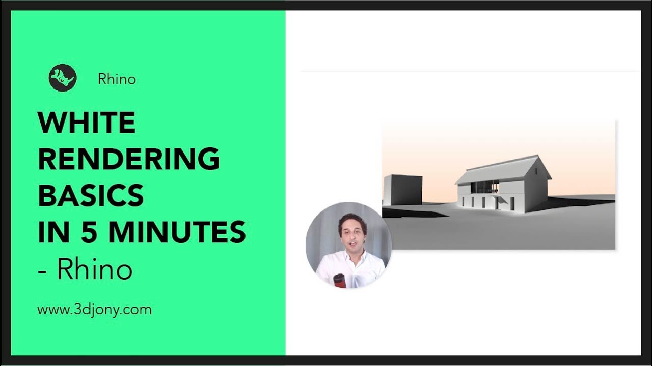 White Rendering Basics In 5 Minutes Rhinoceros Youtube