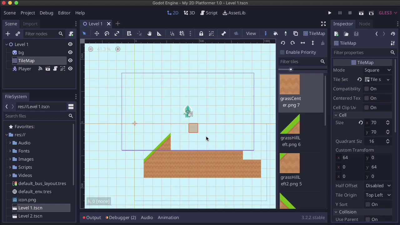 18. Godot 3.2 Pass through Tiles - Digital Student Online School - YouTube
