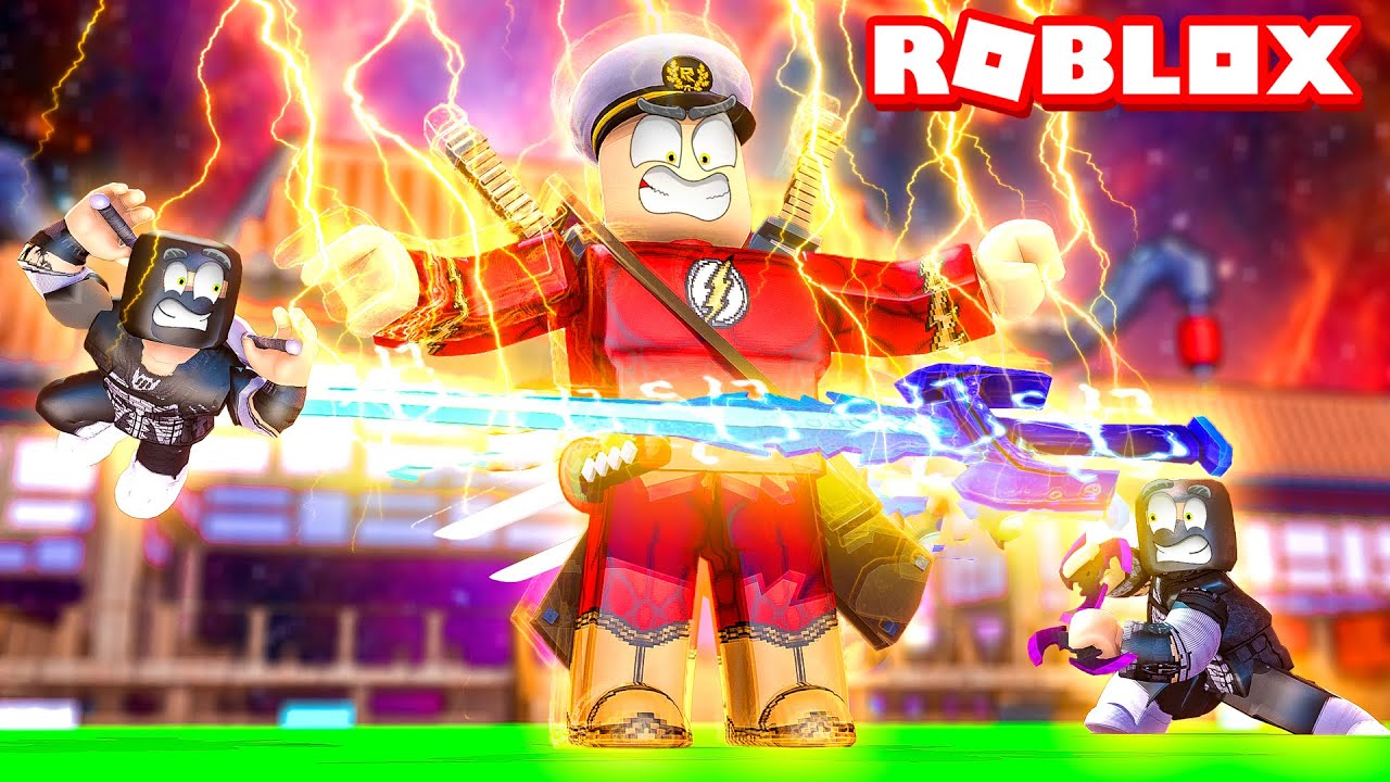 THE FLASH becomes a SUPER NINJA in ROBLOX - YouTube