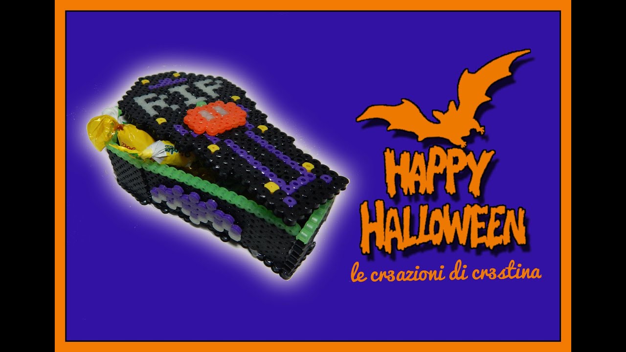 BARA 3d per Halloween con HAMA BEADS/PYSSLA - DIY Trick or Treat? - YouTube