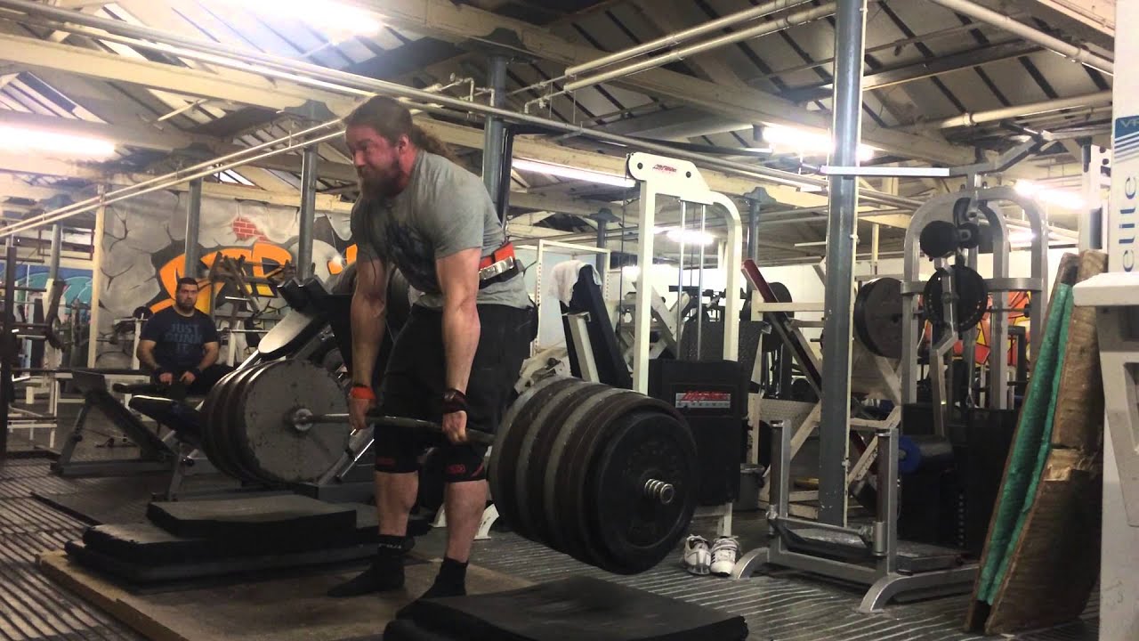 410kg / 904 lb pull from 13" bar height - YouTube