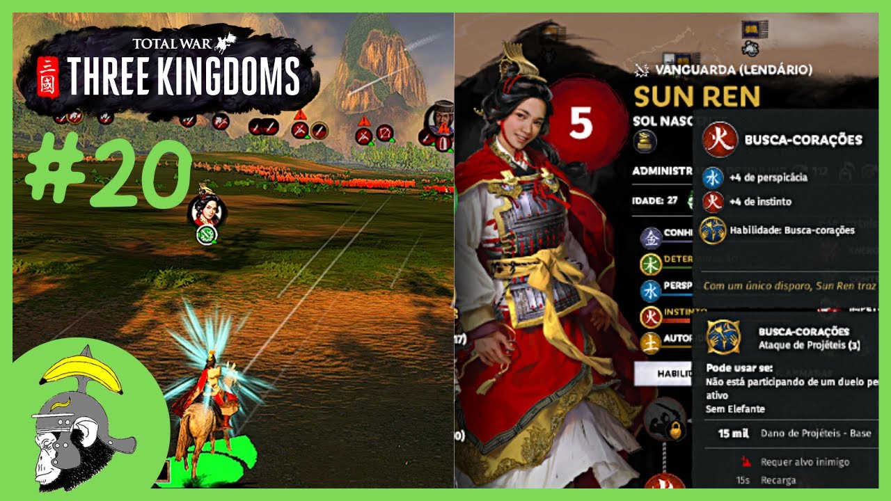 Sun Ren Sniper : Total War Three Kingdoms Shi Xie | Gameplay PT-BR ...