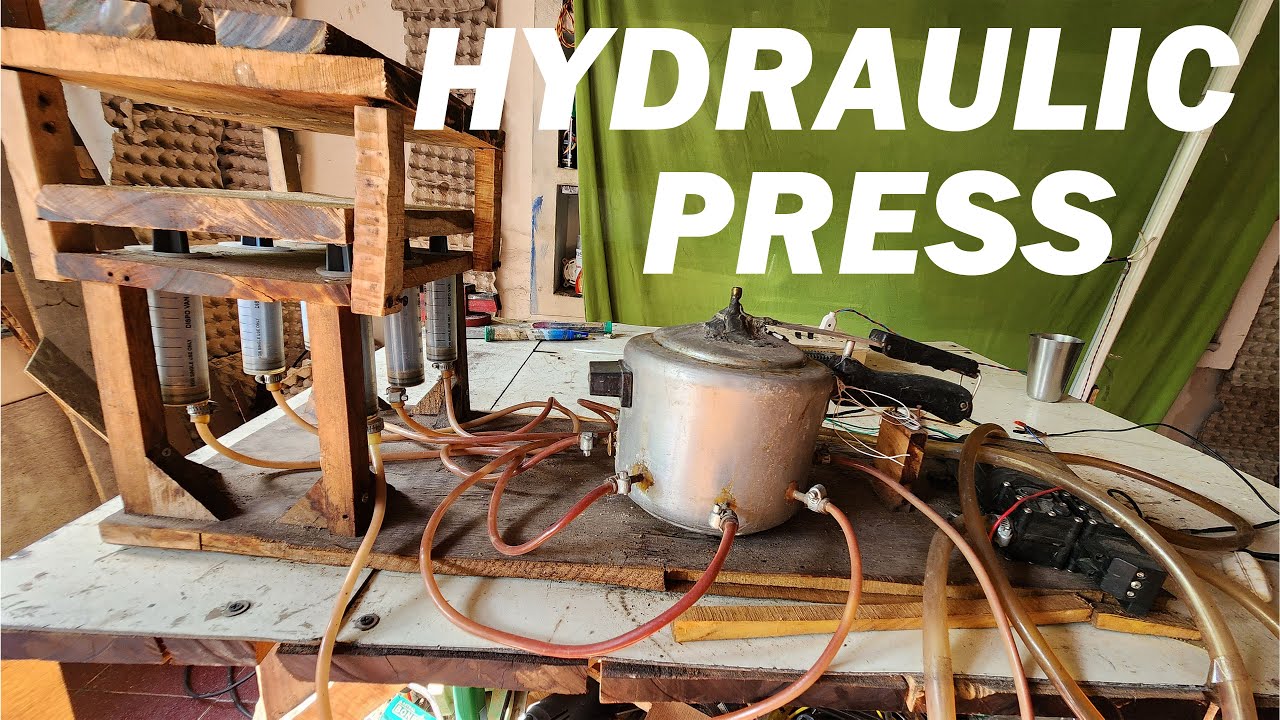 Hydraulic Press (Homemade) #diy #engineering - YouTube
