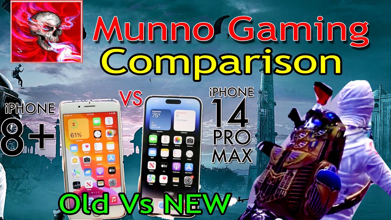 iphone 8 plus vs iphone 14 pro max Munno Pubg Gaming Comparison | Munno Gaming | pubg mobile ...