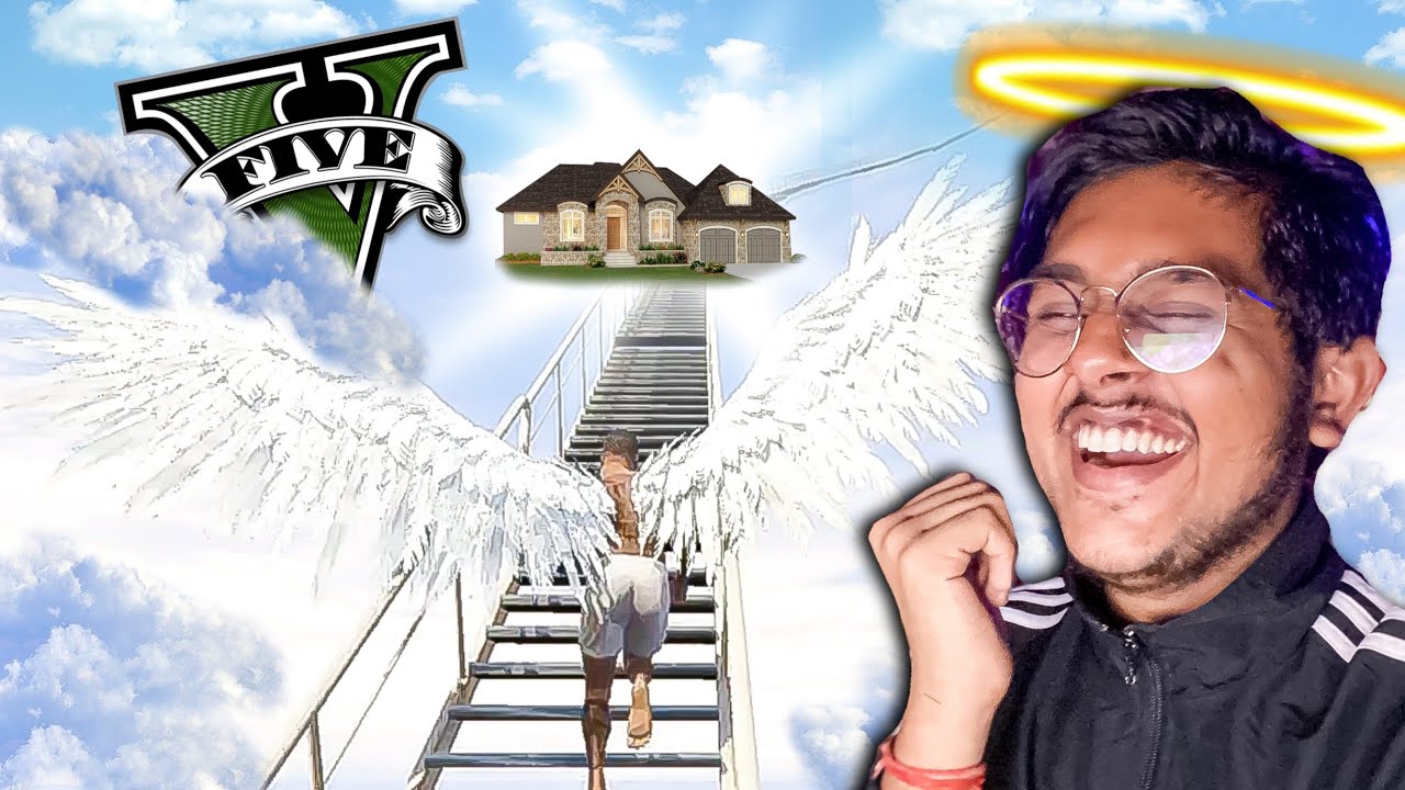 GTA 5 : I STOLE GOD'S FLYING WINGS FROM HEAVEN | STAIRWAY TO HEAVEN IN ...