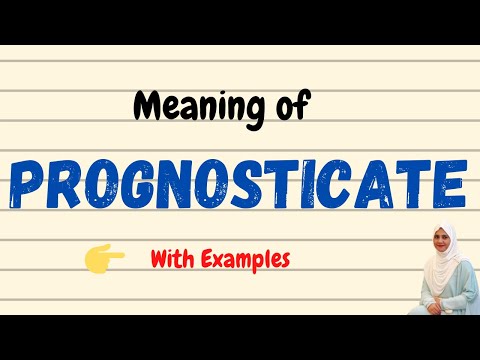 Daily vocabulary | Prognosticate Meaning | Vocabgram - YouTube