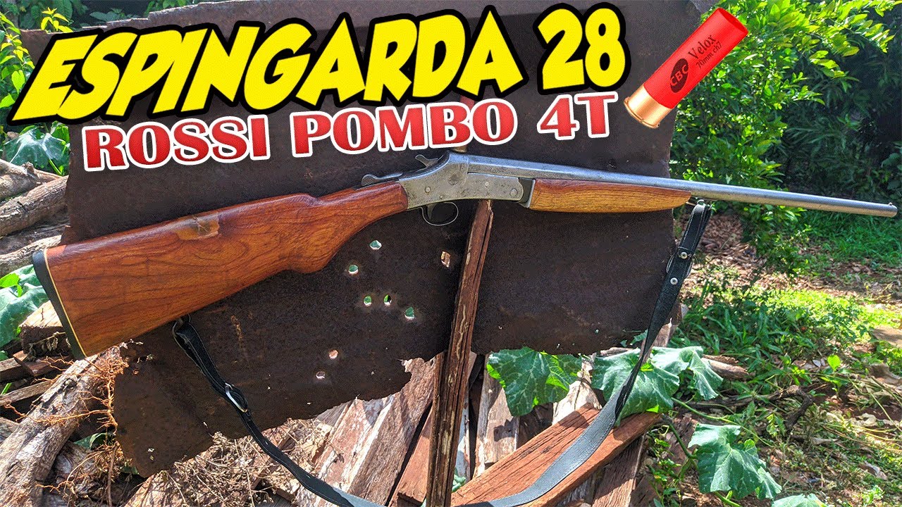 ESPINGARDA ROSSI POMBA CALIBRE 28 DETALHES E DISPARO CHUMBO 4T - YouTube