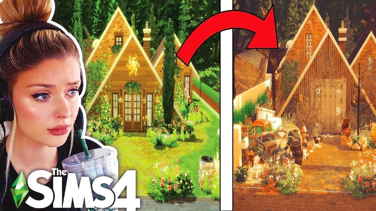 Turning a Beautiful, Clean Cottage into a Disgusting Mess in The Sims 4 ...