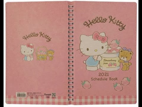 2020 - 2021 Hello Kitty 5x8 B6 Weekly Spiral Planner Agenda Schedule ...