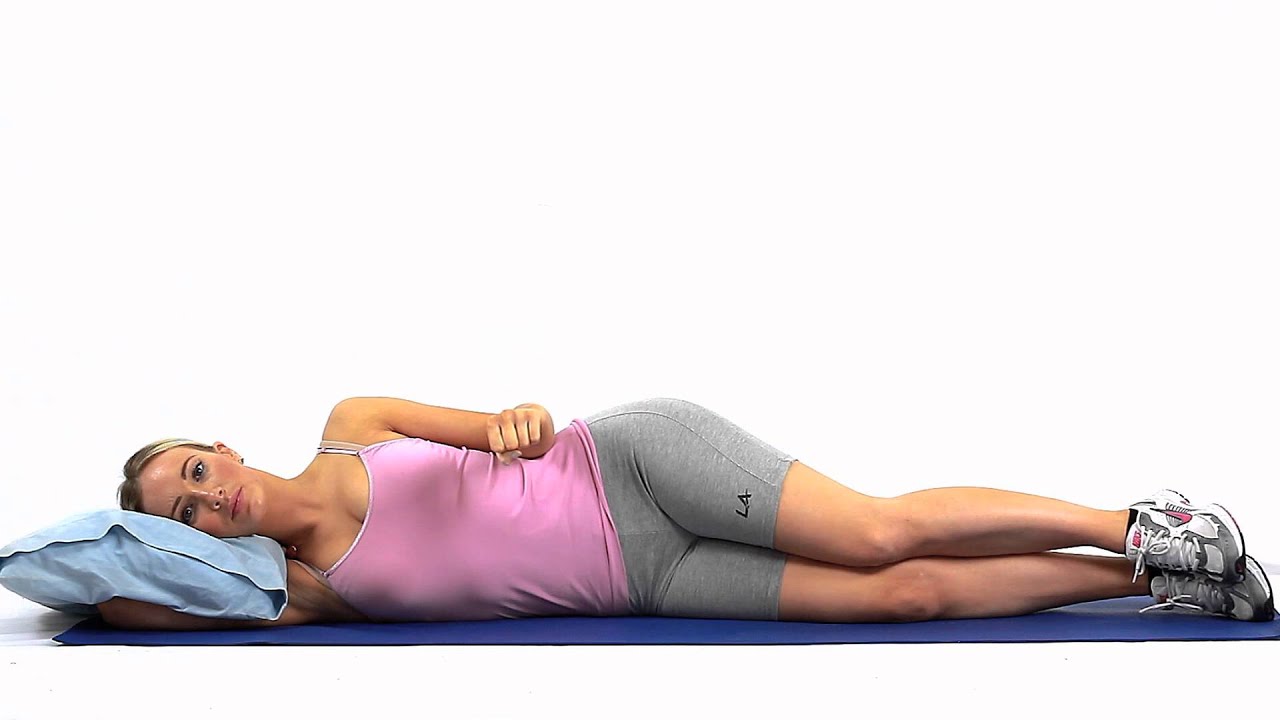 Improve your shoulder rotation lying on your side - YouTube
