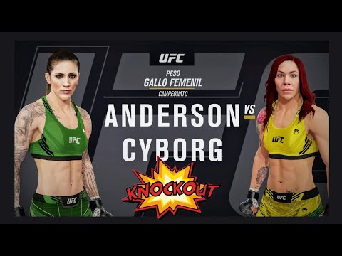 Anderson vs Cyborg UFC PESO GALLO FEMENIL CAMPEONATO ¡ KNOCKOUT ! - YouTube