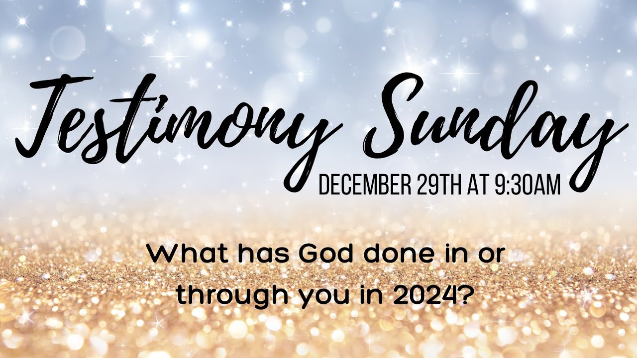 Testimony Sunday - YouTube