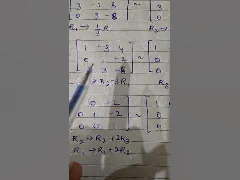 Easy steps to convert matrix into identity matrix - YouTube