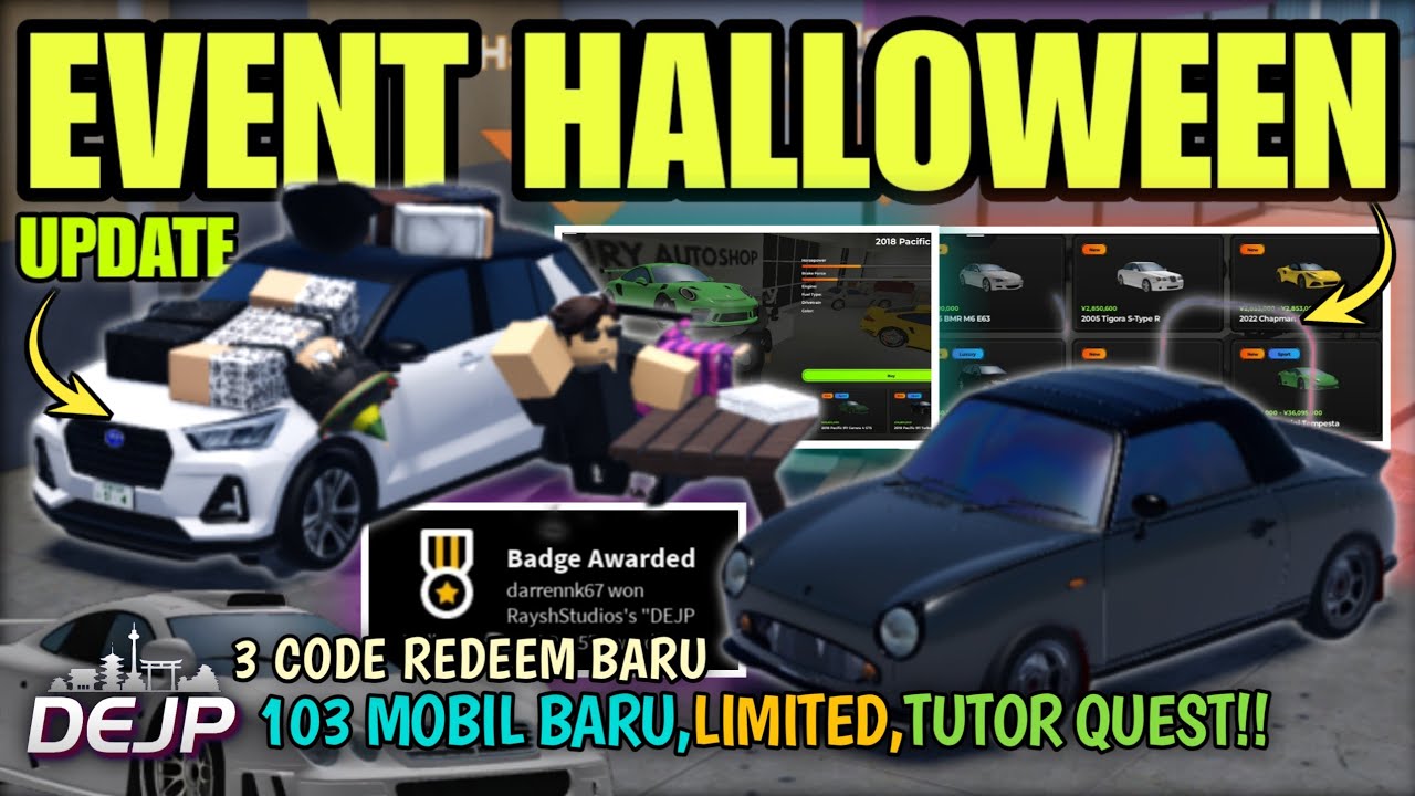 CDID JEPANG UPDATE RILIS BANYAK MOBIL BARU, TUTORIAL QUEST HALLOWEEN ...