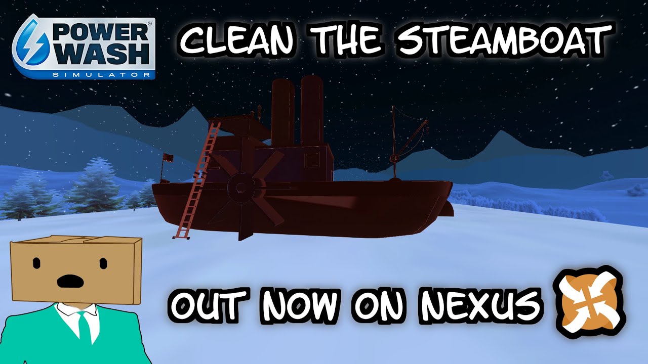 Clean The Steamboat - The First PowerWash Simulator Custom Level - YouTube