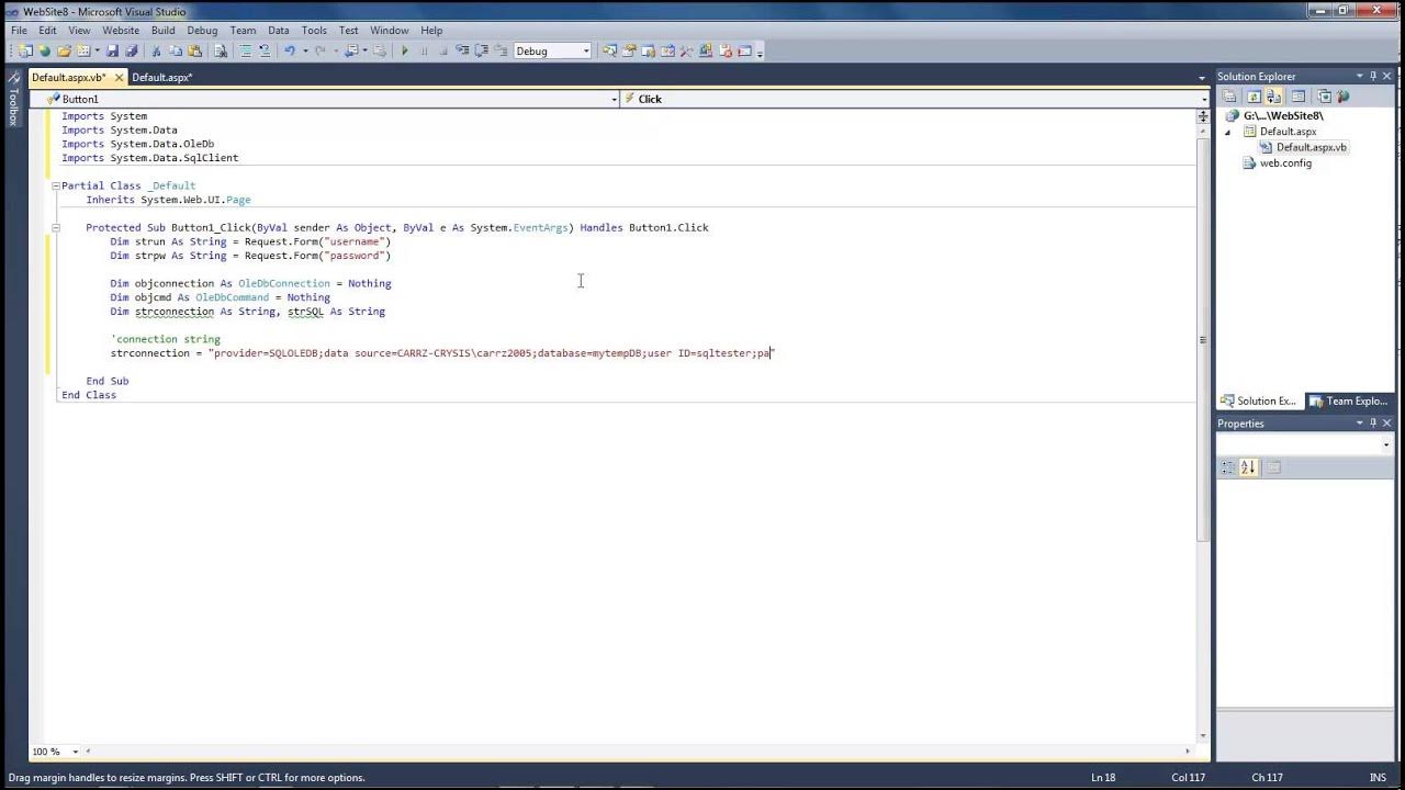 Visual studio 2010 - vb.net Lesson #5 - Insert data into SQL Server Database - YouTube