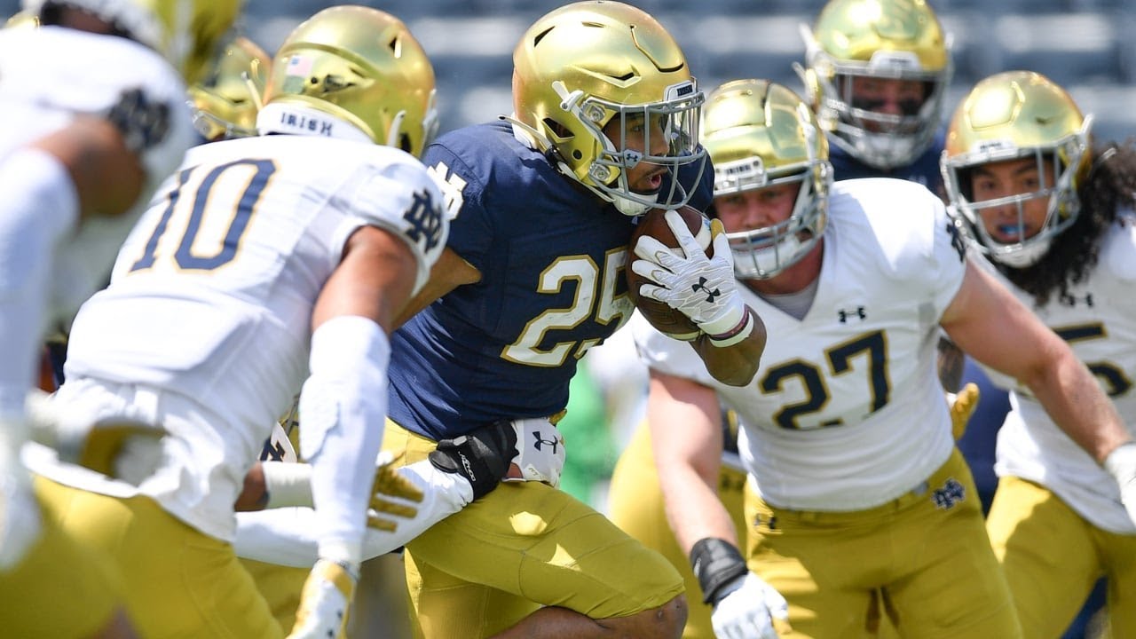 Notre Dame Blue Gold Clips - YouTube