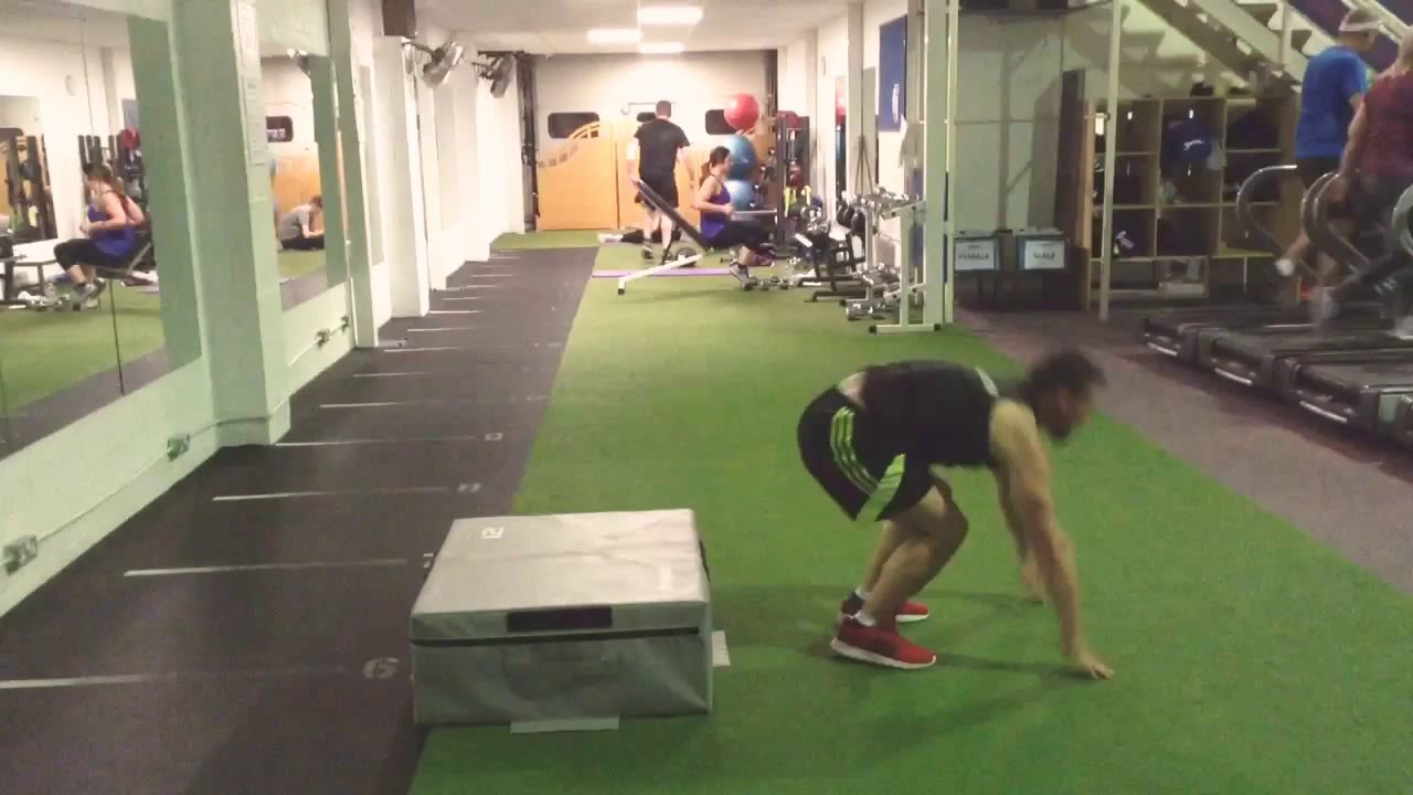 Feet elevated burpees - YouTube