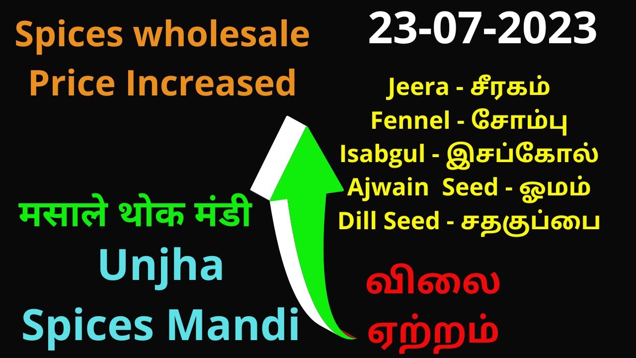 Spices Wholesale Price Increased | Jeera Price At Top Rate | Unjha ...