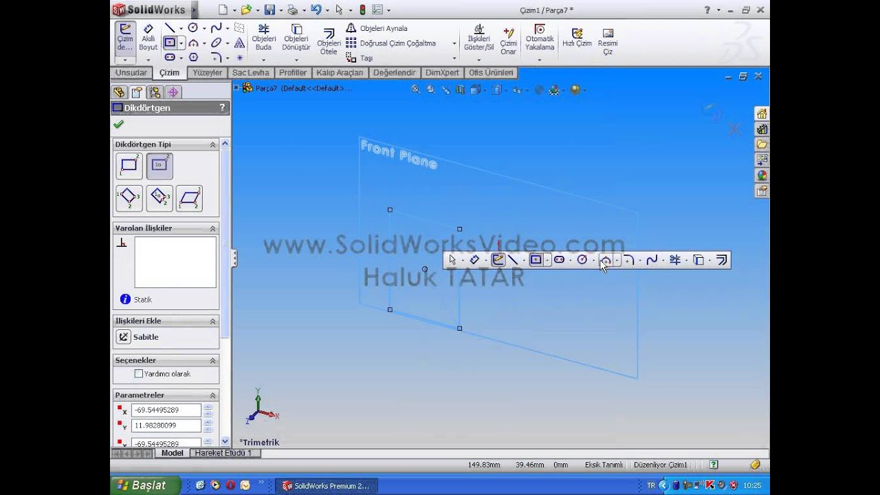SolidWorks Menüler - YouTube