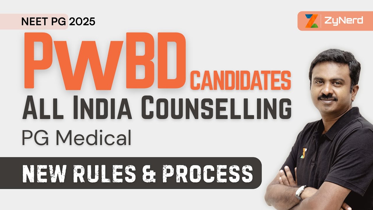 PwBD Candidates in All India Counselling | New Rules & Process | NEET ...