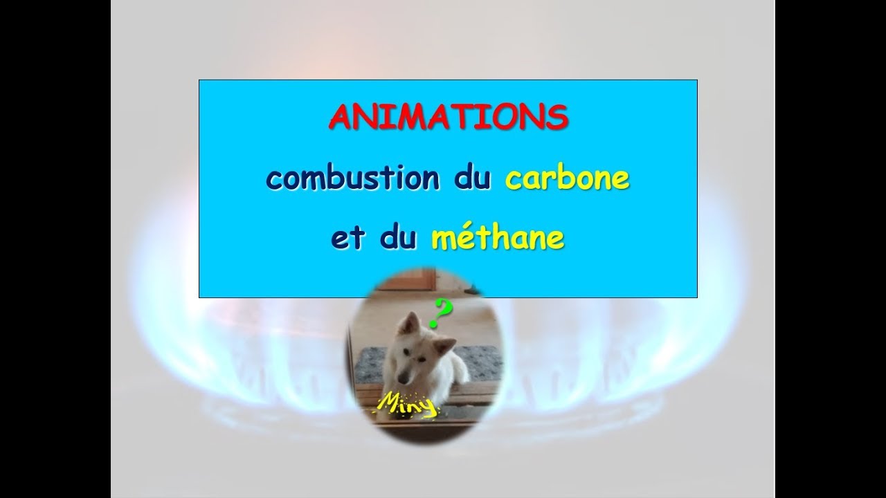 Animation combustion du carbone et du méthane - YouTube