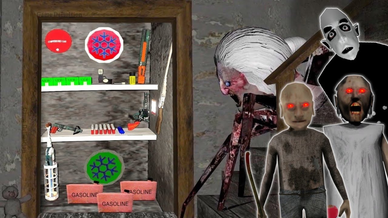 Granny Game Horror Escape Gameplay | Granny Chapter 1 XIV Mod Ep02 ...