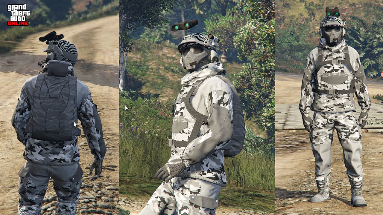 Custom Military Outfit Tutorial- GTA 5 Online - YouTube