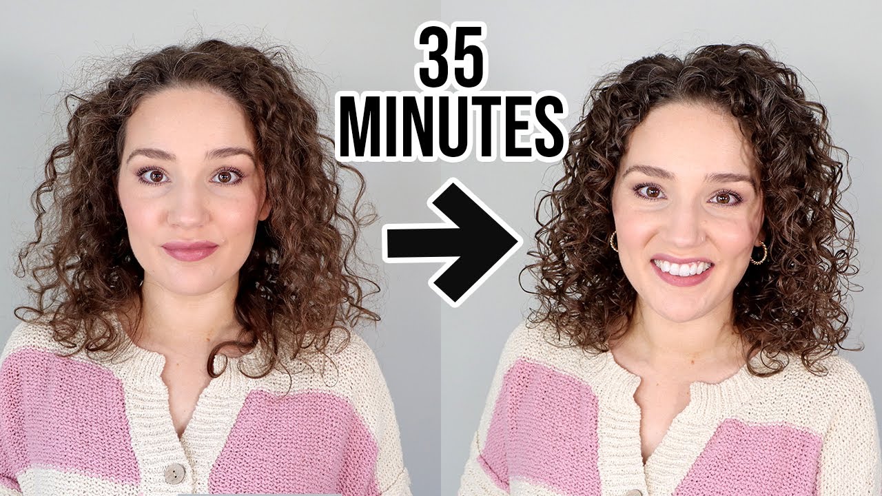 Beginner Curly Routine, Quick in under 35 Min - YouTube
