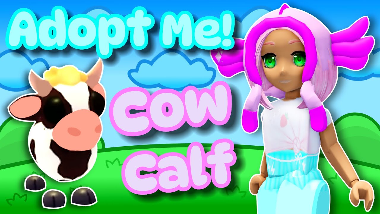 BIG WIN trading cow calf adopt me 💜 free pet giveaway - YouTube