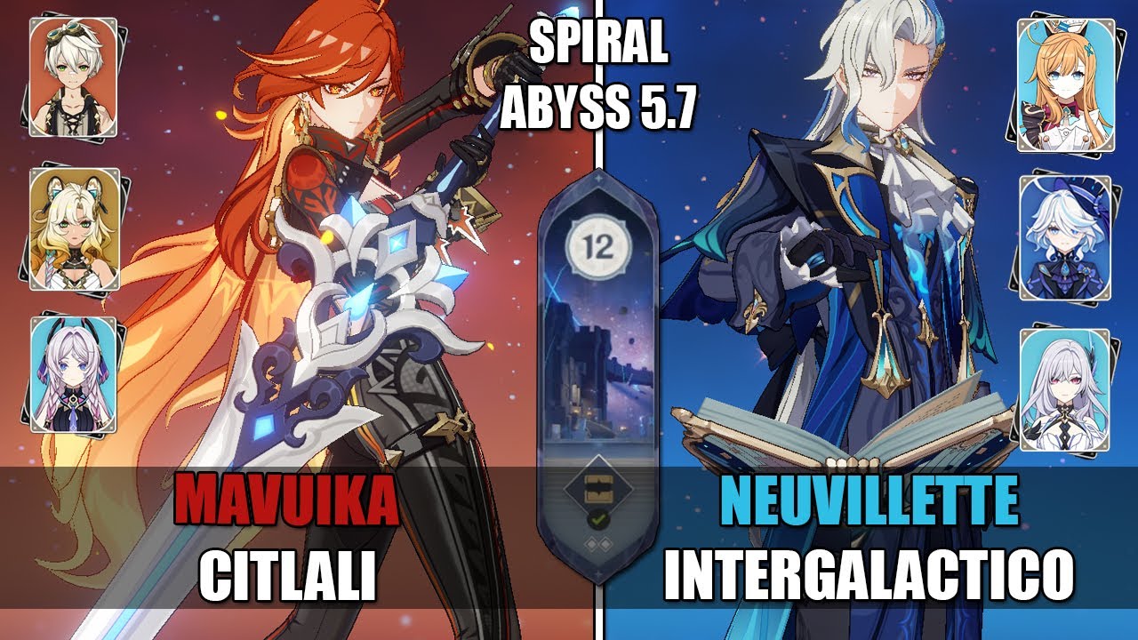 ⭐ NEW ABYSS 5.7⭐ MAVUIKA C0 R1 + CITLALI C0 R5 | NEUVILLETTE ...