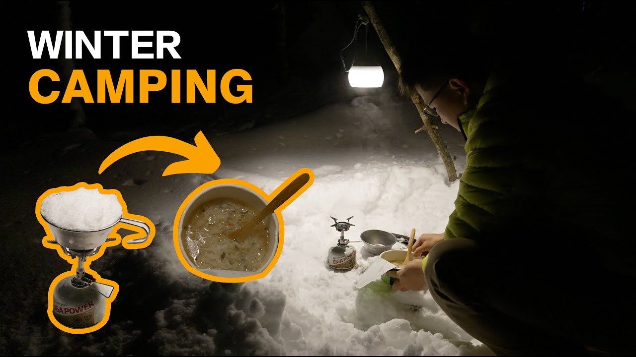 Solo Winter Hiking And Outdoor Cooking In The snow - YouTube