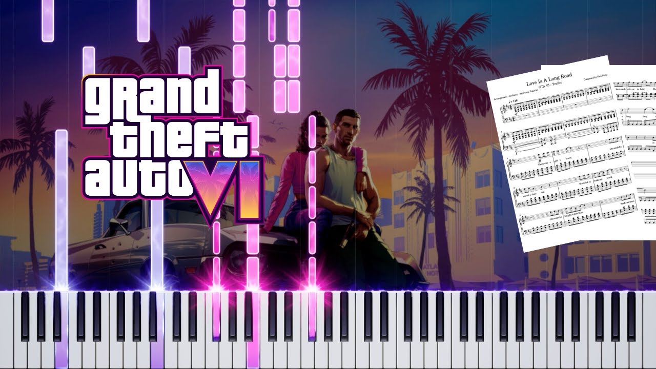 GTA VI (Trailer) - Love Is A Long Road - Tom Petty || PIANO TUTORIAL ...
