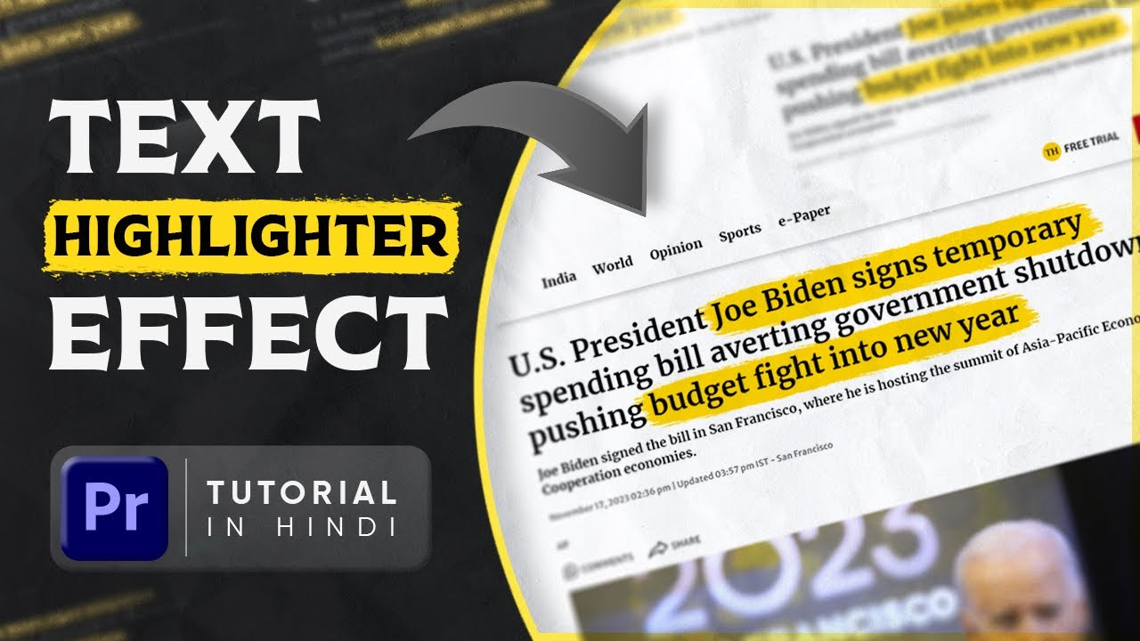 3 Ways to Create Highlighter Effects in Premiere Pro | Editing for ...