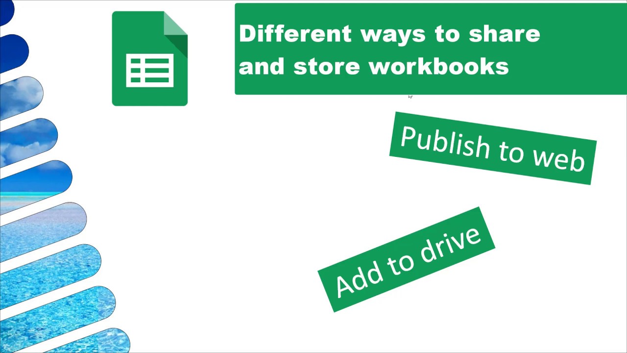 Google Sheets: Share & store in different ways (New 2020) - YouTube