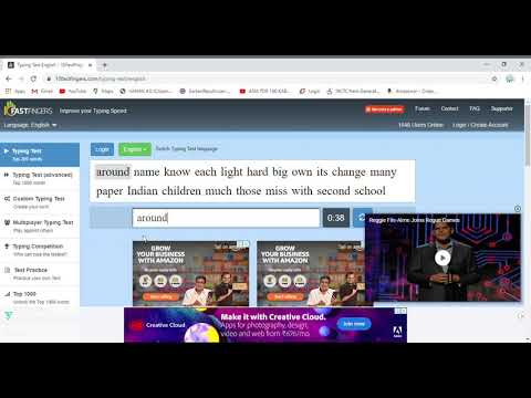 61 typing speed come with me and take a challenge| 2020 on Typing ...