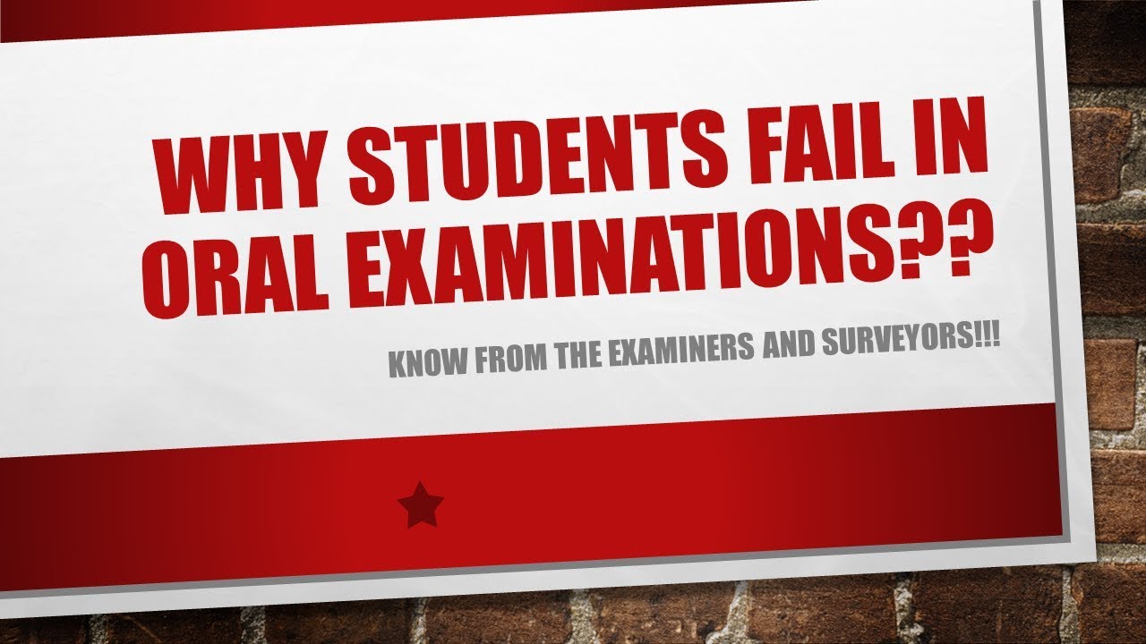 Why students fail in orals? Know from the oral examiners!! - YouTube