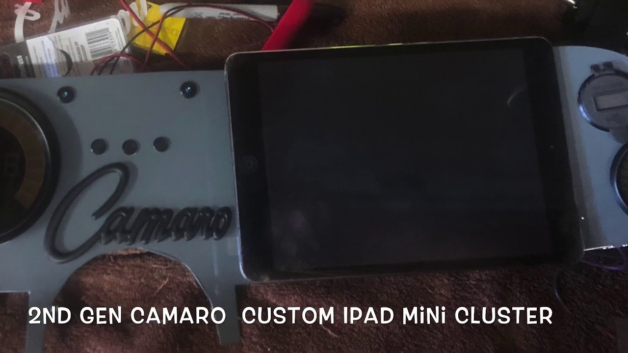 2nd generation camaro custom IPad instrument cluster dash. - YouTube