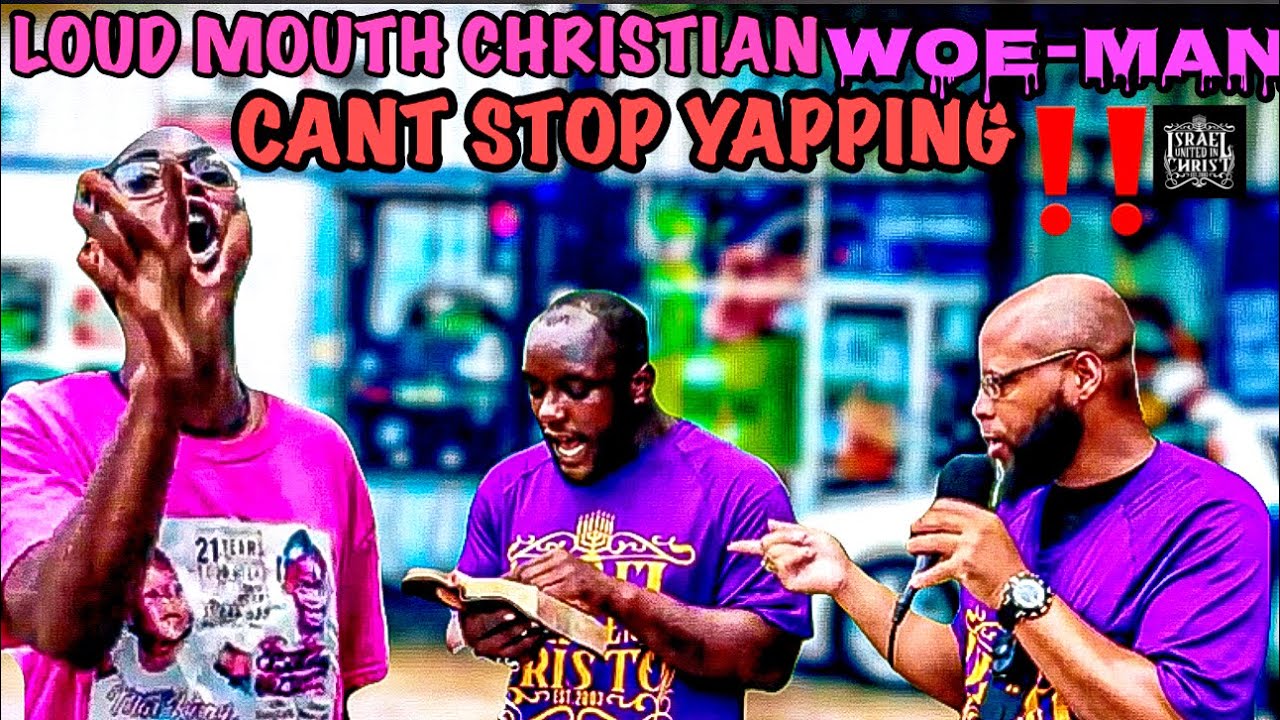 Loud Mouth Christian WOE-MAN Can’t Stop Yapping - YouTube