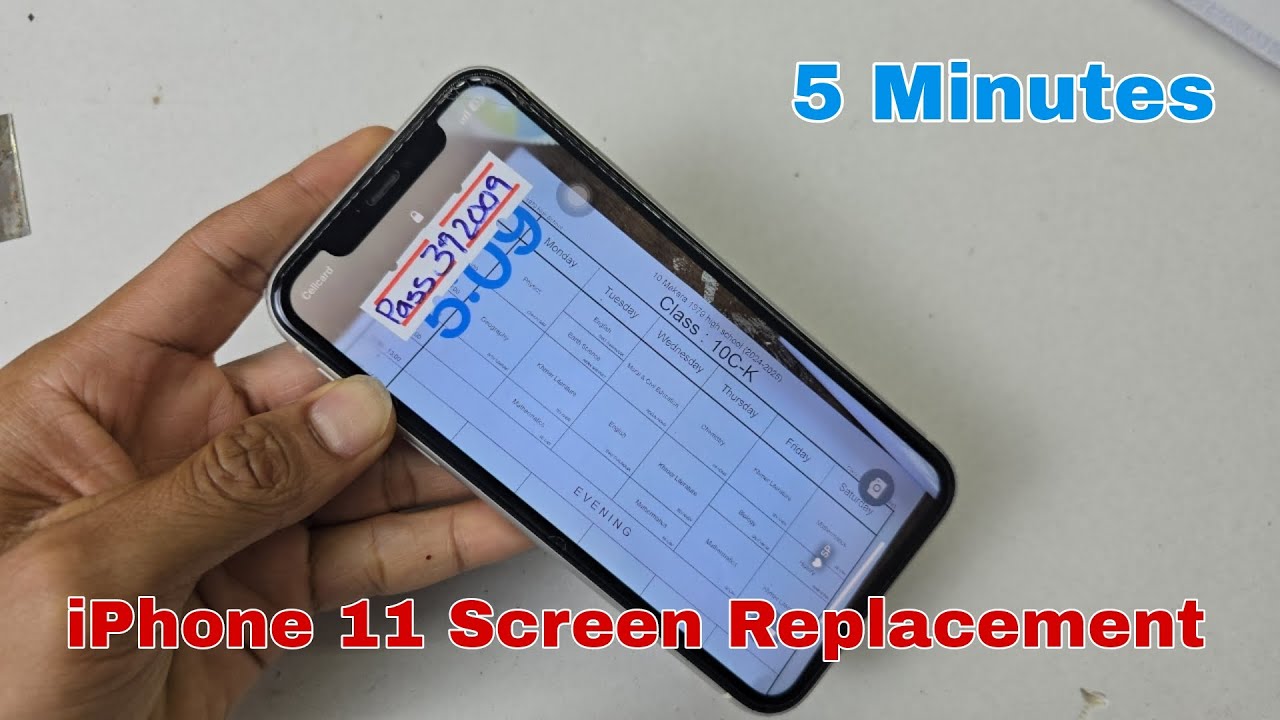 Easy Fixed 5 Minutes ! iPhone 11 Broken Screen Replacement - YouTube